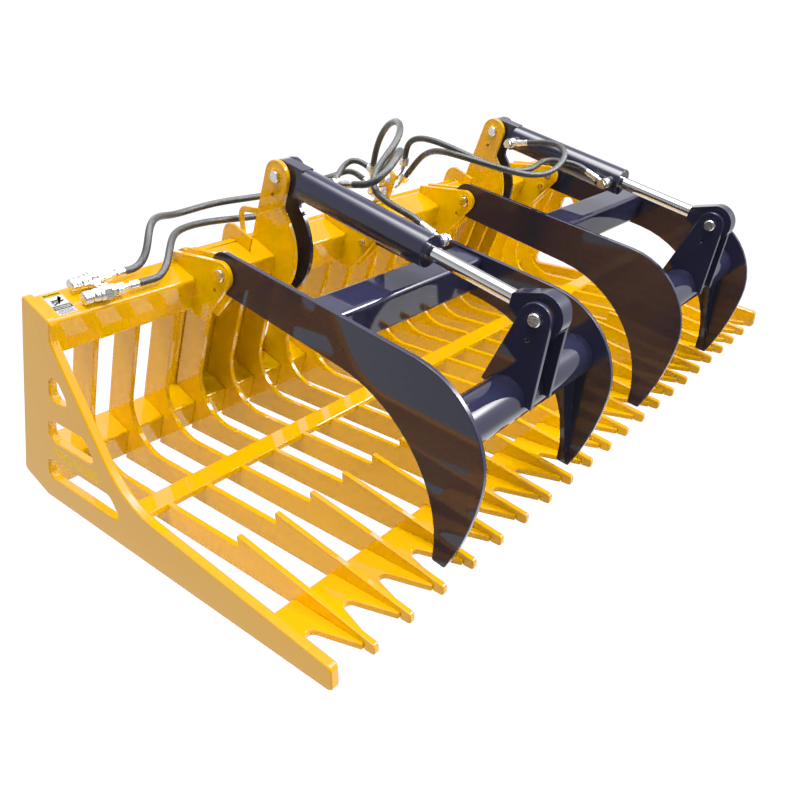 Skid Steer Skeleton Grapple Bucket - China Agricultural Machinery ...